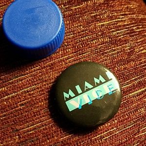 Vintage | Accessories | Vtg 984 Miami Vice Pin | Poshmark